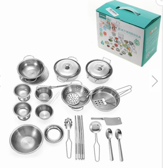 TripleClicks.com: ENPEI 32PCS Kitchen Pan Pot Dish MIni Stainless ...