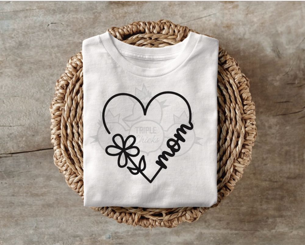 TripleClicks.com: Mom Heart Tee