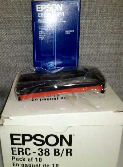 TripleClicks.com: Epson ERC-38 B/R Ribbon Cartridges Pack of 10