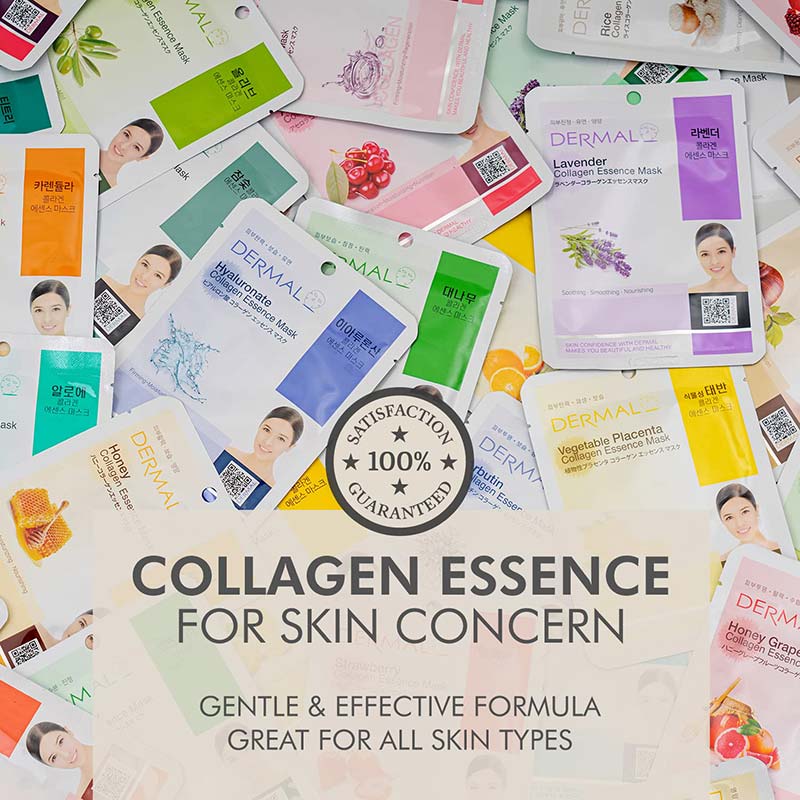 TripleClicks.com: DERMAL Collagen Essence Facial Mask Sheet Set (39 ...