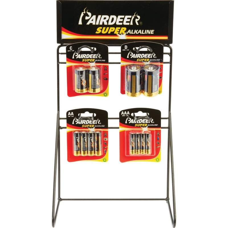 TripleClicks.com: Battery Display Super Alkaline 23pc Countertop Pairdeer