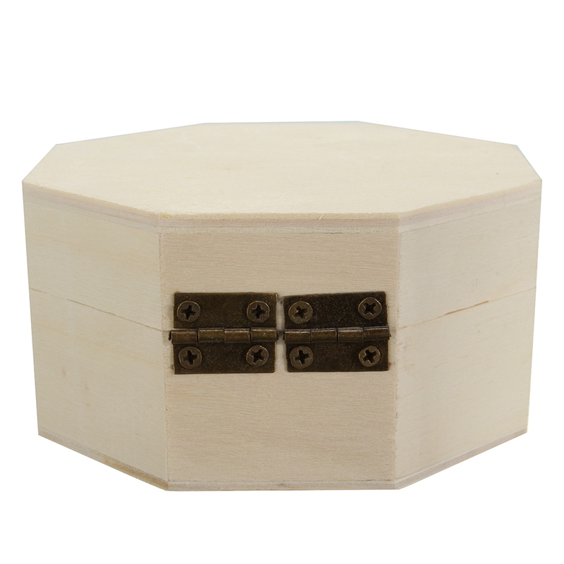 TripleClicks.com: Wooden Octagon Box Jewelry Organizer Storage Case ...